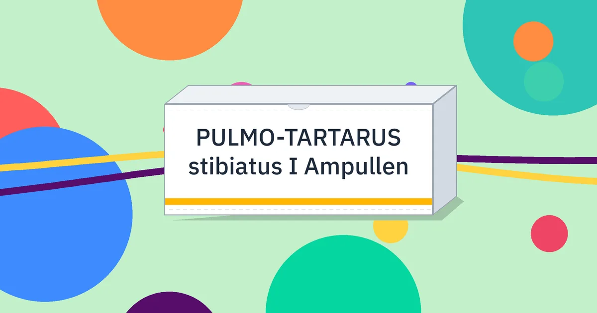 Symbolbild: Packung mit der Aufschrift PULMO-TARTARUS stibiatus I Ampullen (PZN 01223618) – Verfügbarkeit und Bezug in Apotheken in Frankfurt am Main