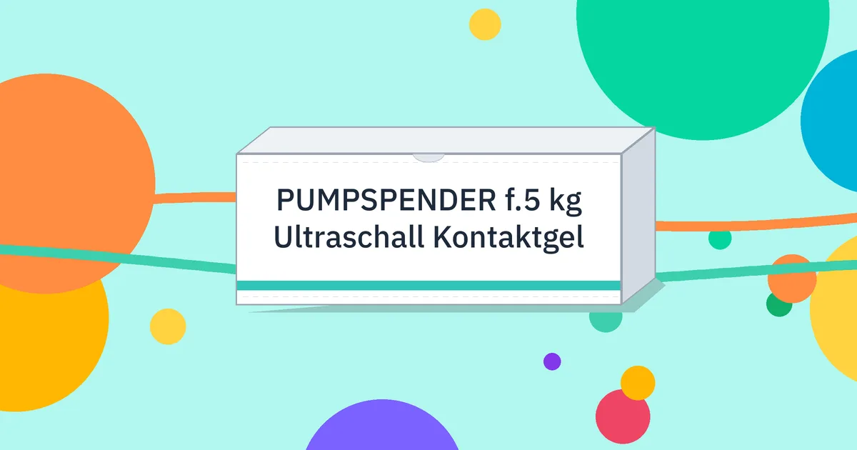 Symbolbild: Packung mit der Aufschrift PUMPSPENDER f.5 kg Ultraschall Kontaktgel (PZN 00113106) – Verfügbarkeit und Bezug in Apotheken in Frankfurt am Main