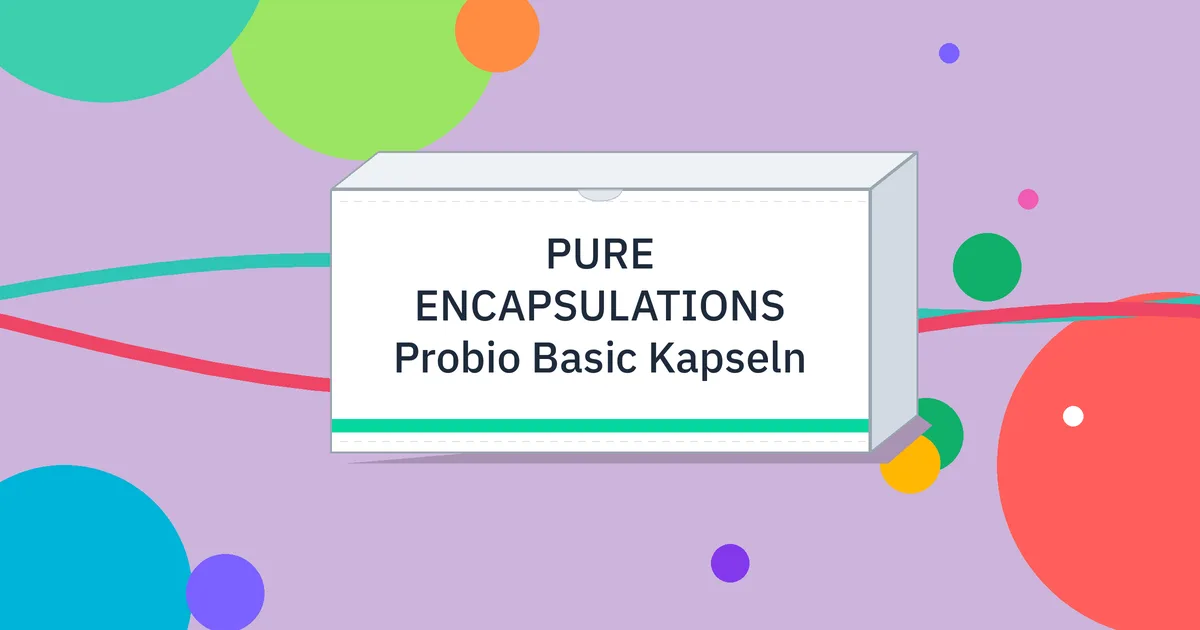 Symbolbild: Packung mit der Aufschrift PURE ENCAPSULATIONS Probio Basic Kapseln (PZN 15309370) – Verfügbarkeit und Bezug in Apotheken in Frankfurt am Main