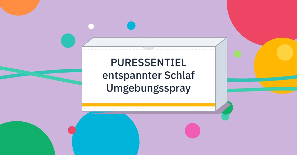 Symbolbild: Packung mit der Aufschrift PURESSENTIEL entspannter Schlaf Umgebungsspray (PZN 16021866) – Verfügbarkeit und Bezug in Apotheken in Frankfurt am Main