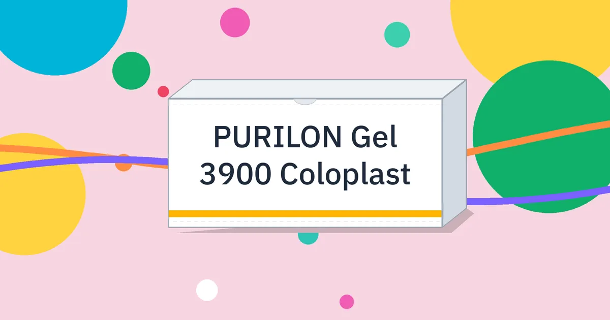 Symbolbild: Packung mit der Aufschrift PURILON Gel 3900 Coloplast (PZN 05490977) – Verfügbarkeit und Bezug in Apotheken in Frankfurt am Main