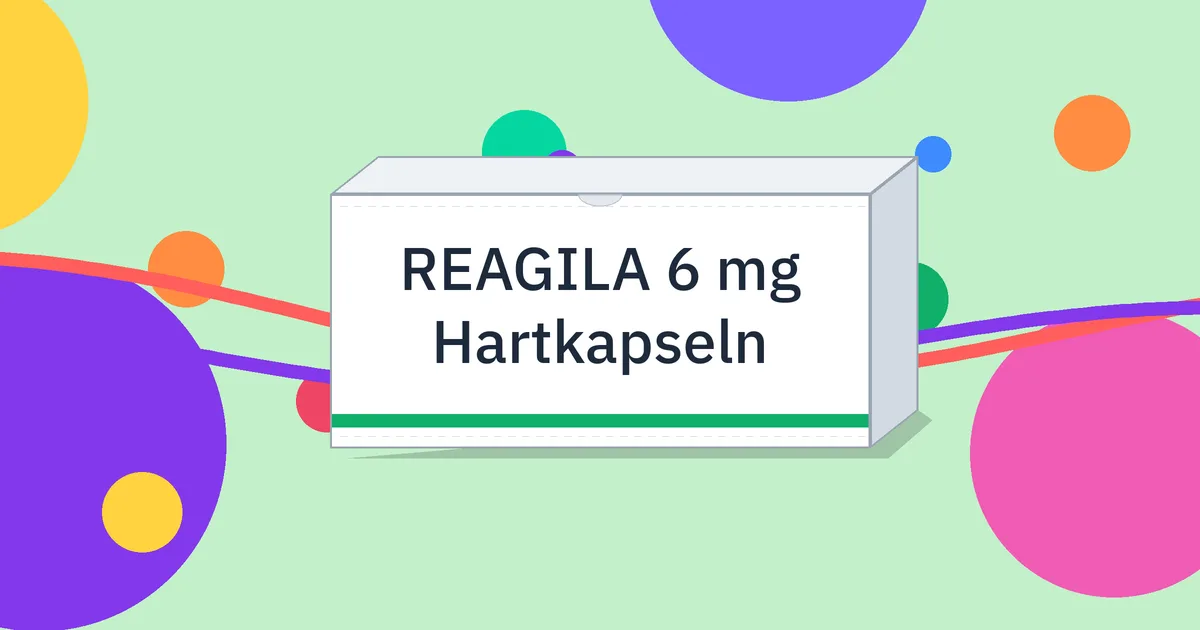 Symbolbild: Packung mit der Aufschrift REAGILA 6 mg Hartkapseln (PZN 16596762) – Verfügbarkeit und Bezug in Apotheken in Frankfurt am Main