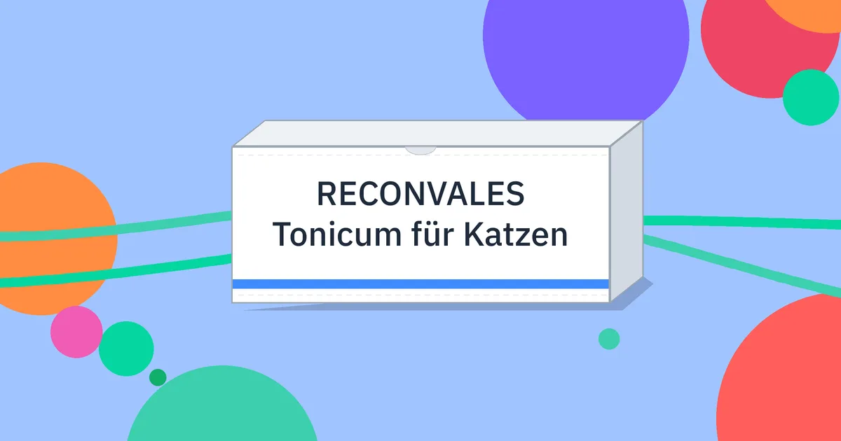 Symbolbild: Packung mit der Aufschrift RECONVALES Tonicum für Katzen (PZN 10172630) – Verfügbarkeit und Bezug in Apotheken in Frankfurt am Main