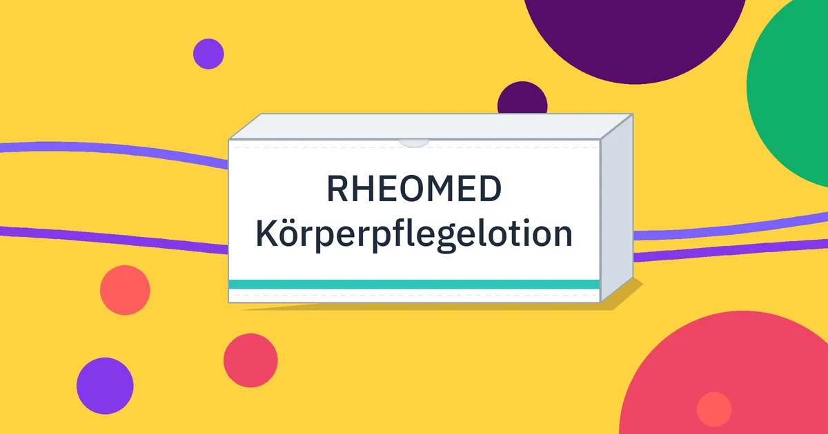 Symbolbild: Packung mit der Aufschrift RHEOMED Körperpflegelotion (PZN 01017646) – Verfügbarkeit und Bezug in Apotheken in Frankfurt am Main