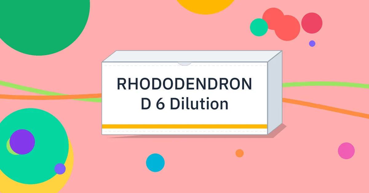 Symbolbild: Packung mit der Aufschrift RHODODENDRON D 6 Dilution (PZN 02104821) – Verfügbarkeit und Bezug in Apotheken in Frankfurt am Main