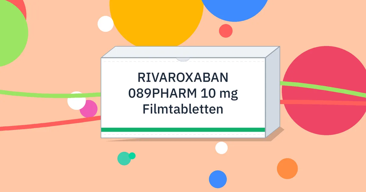 Symbolbild: Packung mit der Aufschrift RIVAROXABAN 089PHARM 10 mg Filmtabletten (PZN 18793030) – Verfügbarkeit und Bezug in Apotheken in Frankfurt am Main