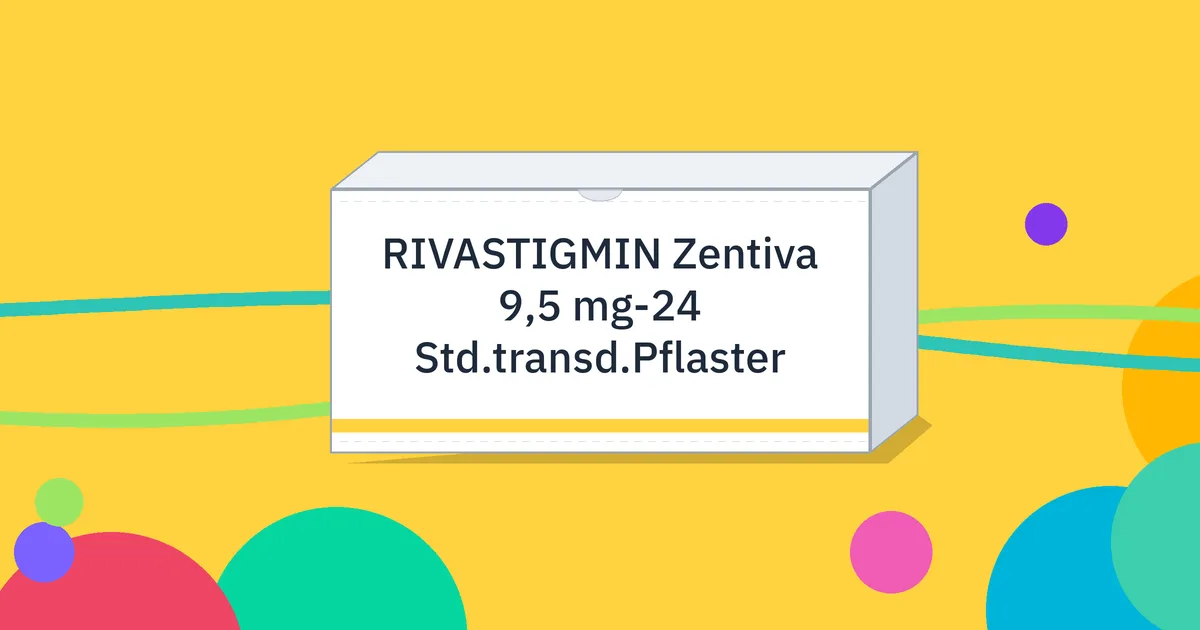 Symbolbild: Packung mit der Aufschrift RIVASTIGMIN Zentiva 9,5 mg-24 Std.transd.Pflaster (PZN 18850199) – Verfügbarkeit und Bezug in Apotheken in Frankfurt am Main