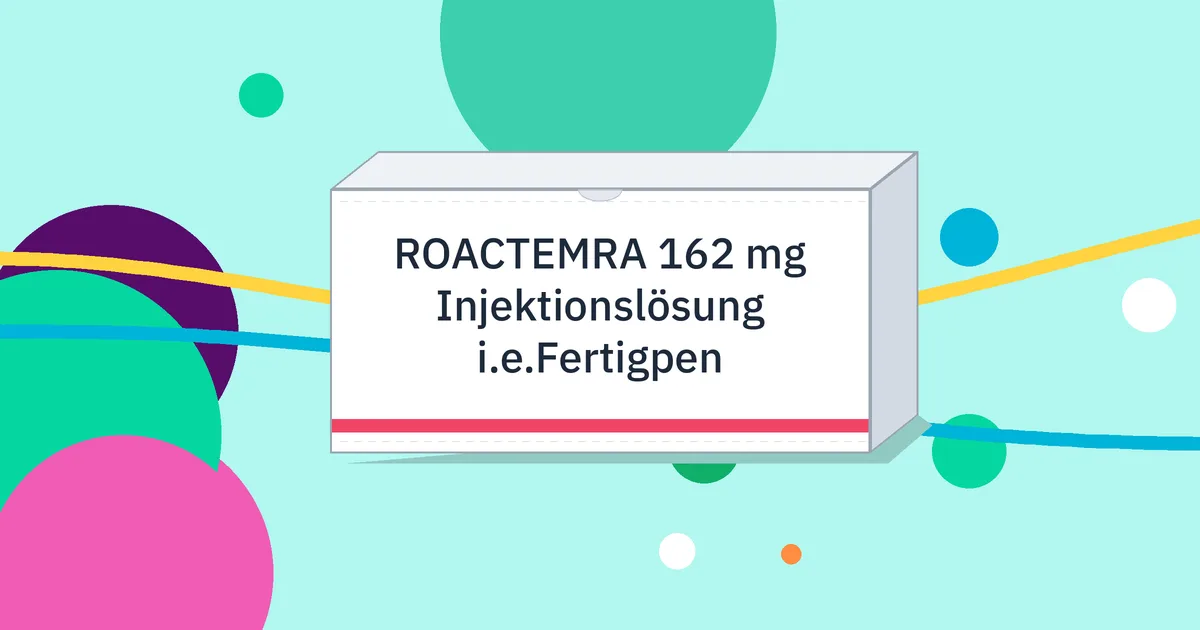 Symbolbild: Packung mit der Aufschrift ROACTEMRA 162 mg Injektionslösung i.e.Fertigpen (PZN 15269357) – Verfügbarkeit und Bezug in Apotheken in Frankfurt am Main