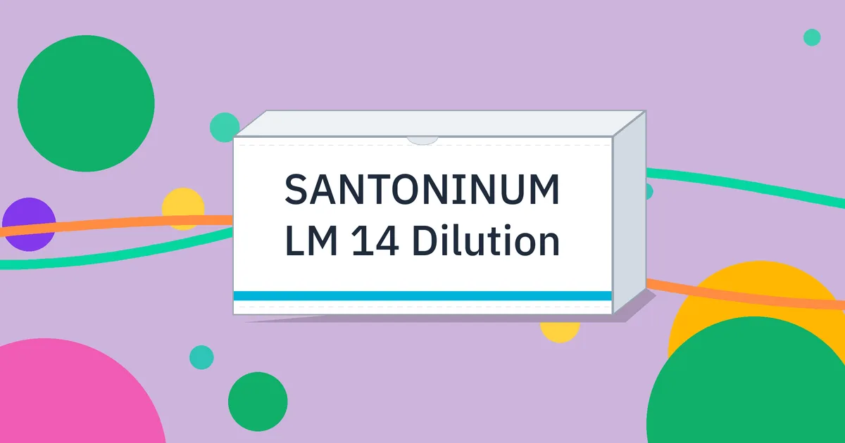 Symbolbild: Packung mit der Aufschrift SANTONINUM LM 14 Dilution (PZN 13685407) – Verfügbarkeit und Bezug in Apotheken in Frankfurt am Main