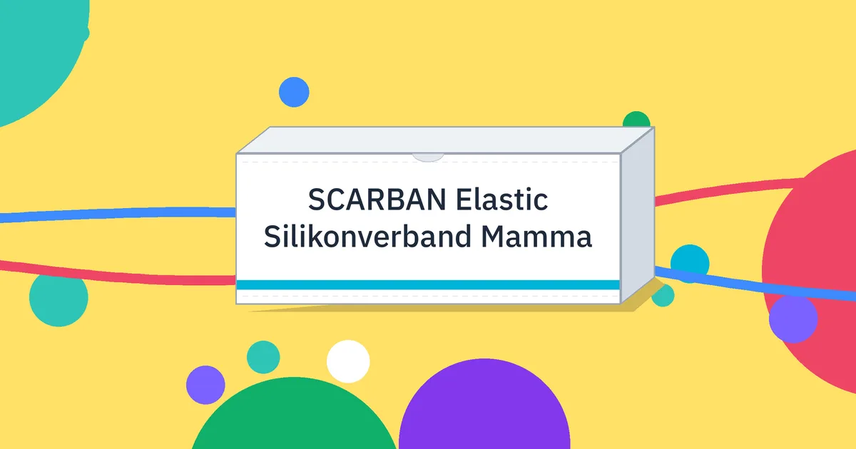 Symbolbild: Packung mit der Aufschrift SCARBAN Elastic Silikonverband Mamma (PZN 04740277) – Verfügbarkeit und Bezug in Apotheken in Frankfurt am Main