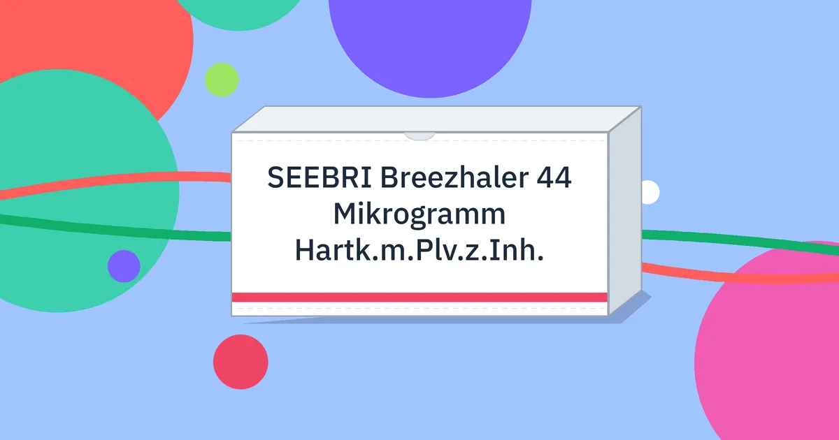 Symbolbild: Packung mit der Aufschrift SEEBRI Breezhaler 44 Mikrogramm Hartk.m.Plv.z.Inh. (PZN 10199250) – Verfügbarkeit und Bezug in Apotheken in Frankfurt am Main