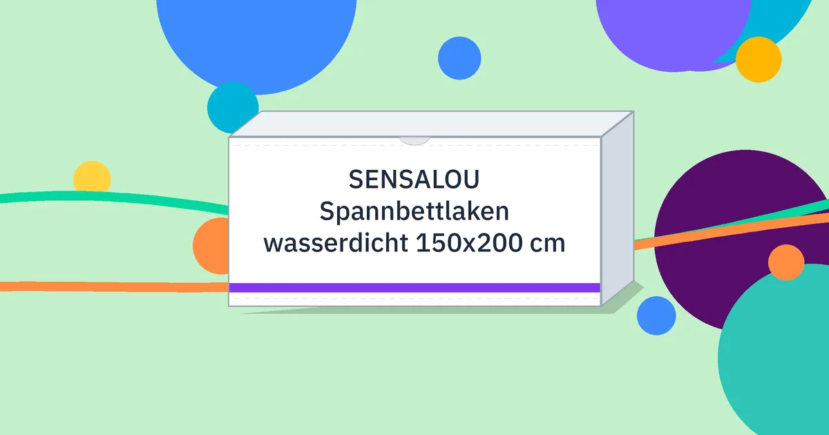 Symbolbild: Packung mit der Aufschrift SENSALOU Spannbettlaken wasserdicht 150x200 cm (PZN 20725900) – Verfügbarkeit und Bezug in Apotheken in Frankfurt am Main