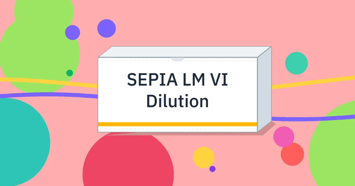 Symbolbild: Packung mit der Aufschrift SEPIA LM VI Dilution (PZN 02669109) – Verfügbarkeit und Bezug in Apotheken in Frankfurt am Main