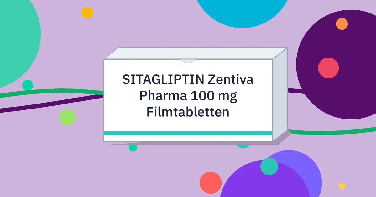 Symbolbild: Packung mit der Aufschrift SITAGLIPTIN Zentiva Pharma 100 mg Filmtabletten (PZN 18841303) – Verfügbarkeit und Bezug in Apotheken in Frankfurt am Main