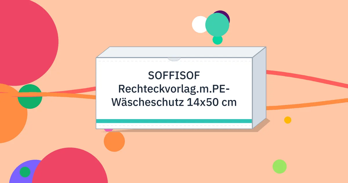 Symbolbild: Packung mit der Aufschrift SOFFISOF Rechteckvorlag.m.PE-Wäscheschutz 14x50 cm (PZN 10798476) – Verfügbarkeit und Bezug in Apotheken in Frankfurt am Main