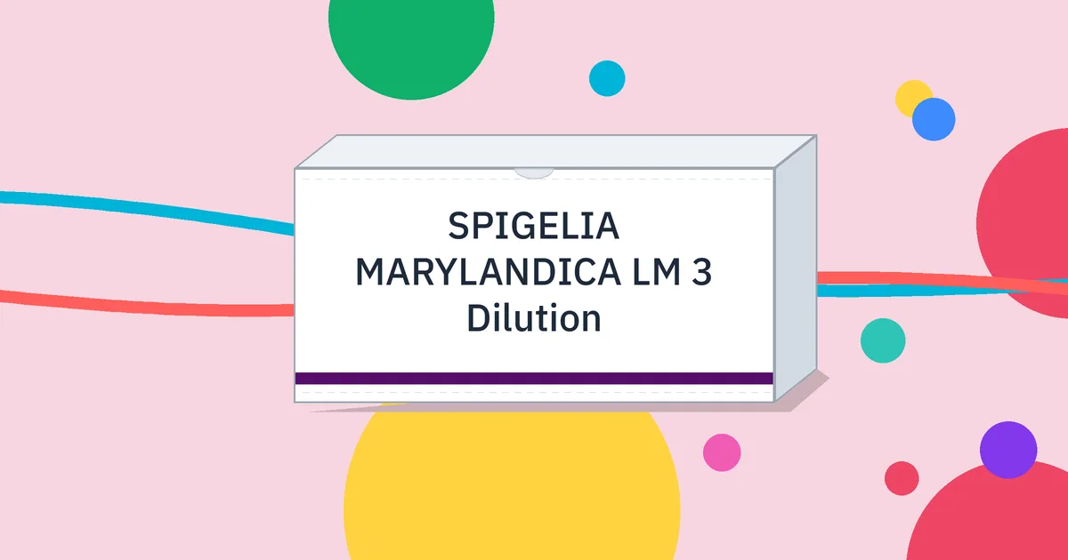 Symbolbild: Packung mit der Aufschrift SPIGELIA MARYLANDICA LM 3 Dilution (PZN 13195471) – Verfügbarkeit und Bezug in Apotheken in Frankfurt am Main