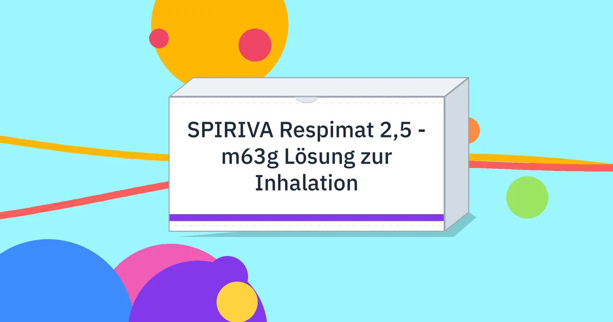 Symbolbild: Packung mit der Aufschrift SPIRIVA Respimat 2,5 -m63g Lösung zur Inhalation (PZN 08442252) – Verfügbarkeit und Bezug in Apotheken in Frankfurt am Main