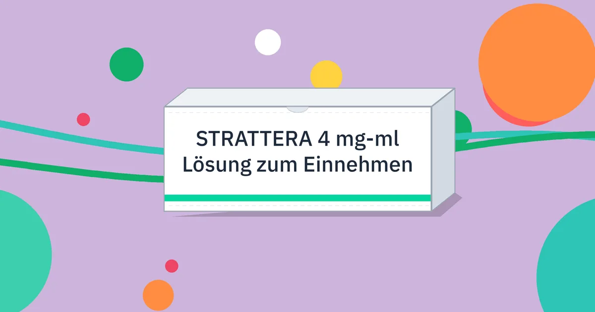 Symbolbild: Packung mit der Aufschrift STRATTERA 4 mg-ml Lösung zum Einnehmen (PZN 18194200) – Verfügbarkeit und Bezug in Apotheken in Frankfurt am Main