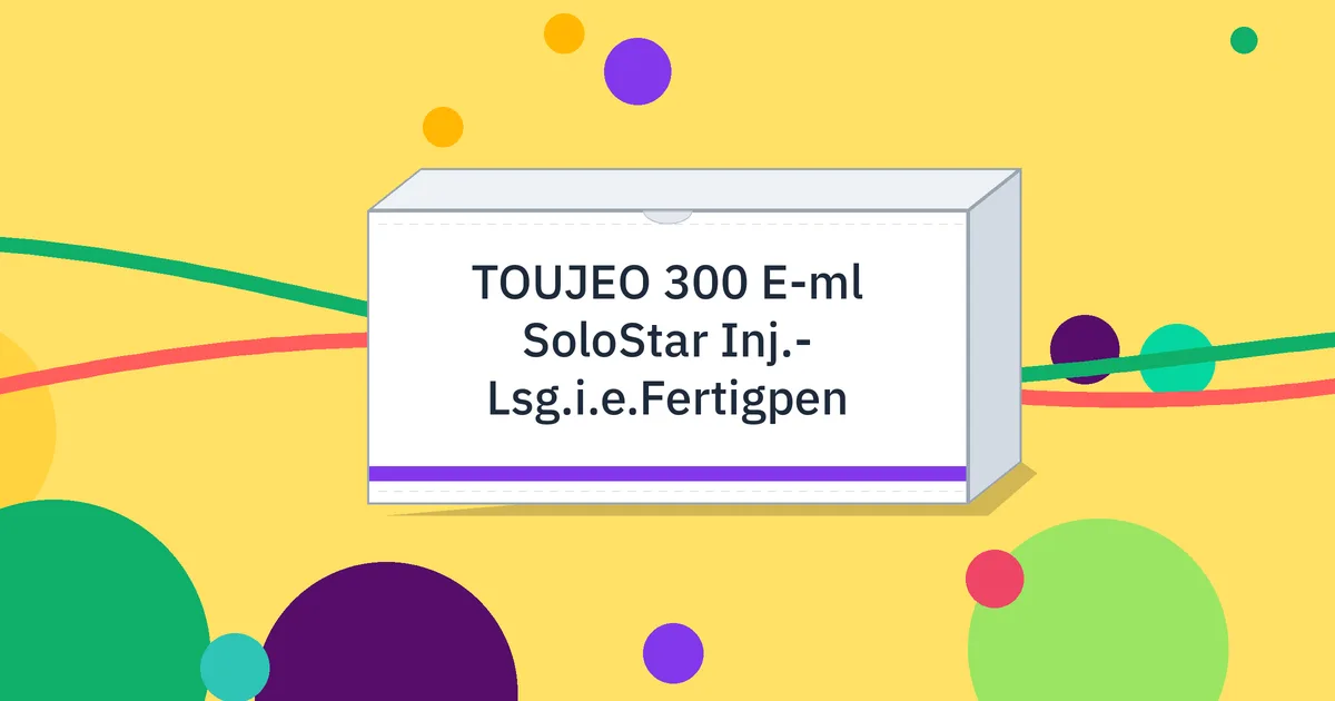 Symbolbild: Packung mit der Aufschrift TOUJEO 300 E-ml SoloStar Inj.-Lsg.i.e.Fertigpen (PZN 11732574) – Verfügbarkeit und Bezug in Apotheken in Frankfurt am Main
