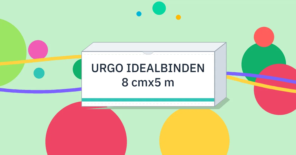 Symbolbild: Packung mit der Aufschrift URGO IDEALBINDEN 8 cmx5 m (PZN 03925589) – Verfügbarkeit und Bezug in Apotheken in Frankfurt am Main
