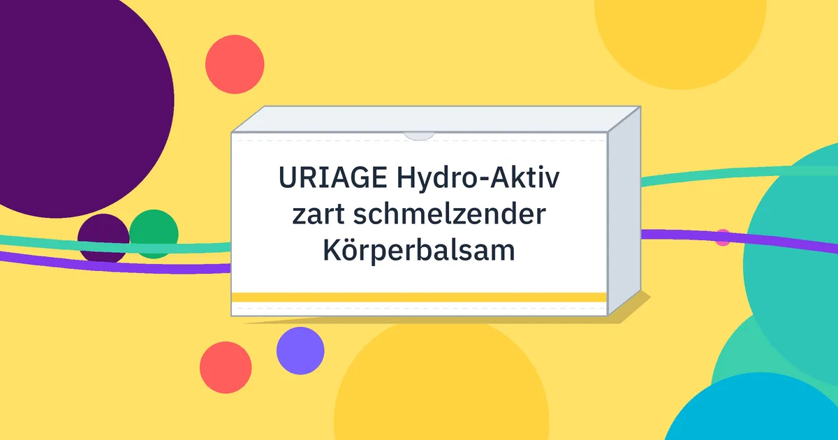 Symbolbild: Packung mit der Aufschrift URIAGE Hydro-Aktiv zart schmelzender Körperbalsam (PZN 17182169) – Verfügbarkeit und Bezug in Apotheken in Frankfurt am Main