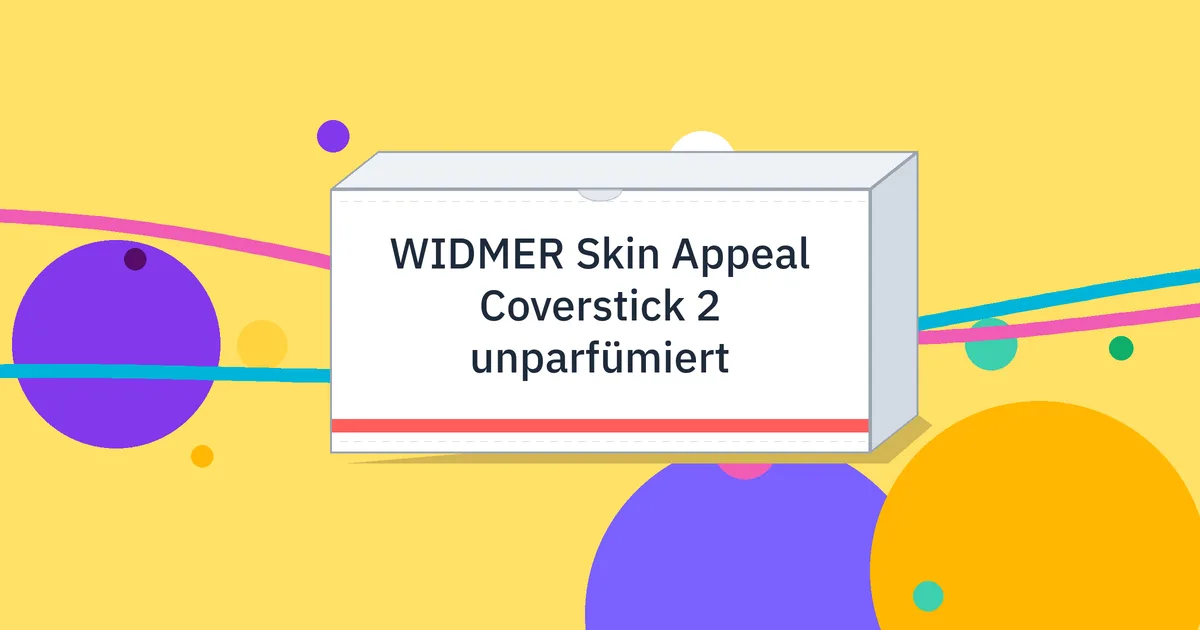Symbolbild: Packung mit der Aufschrift WIDMER Skin Appeal Coverstick 2 unparfümiert (PZN 16934868) – Verfügbarkeit und Bezug in Apotheken in Frankfurt am Main