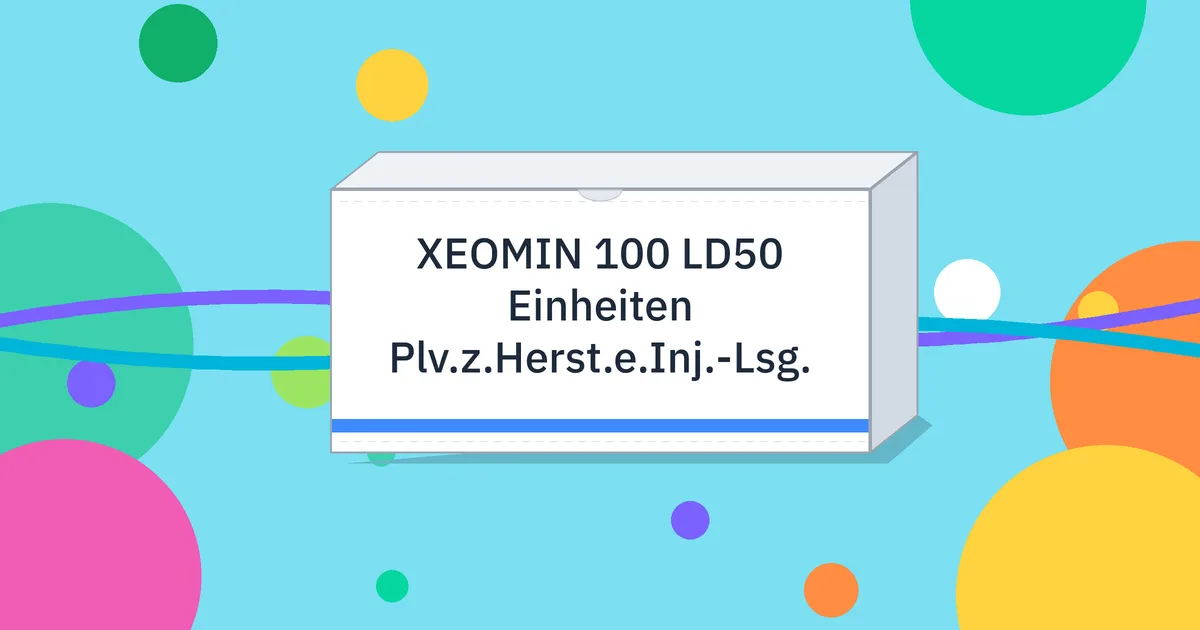 Symbolbild: Packung mit der Aufschrift XEOMIN 100 LD50 Einheiten Plv.z.Herst.e.Inj.-Lsg. (PZN 10737807) – Verfügbarkeit und Bezug in Apotheken in Frankfurt am Main