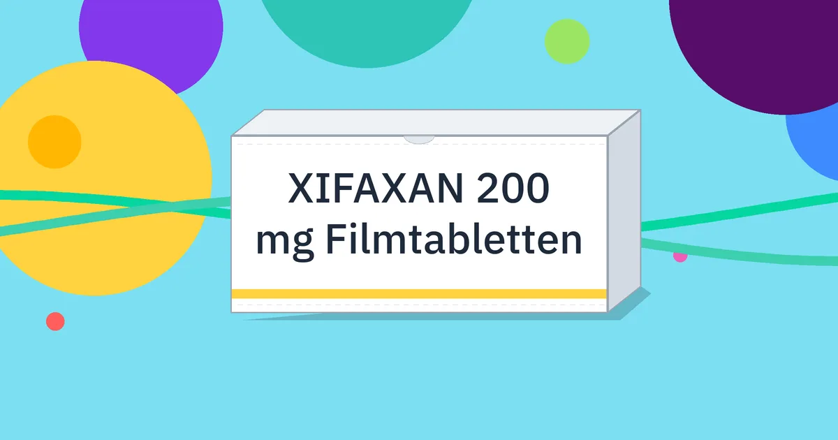 Symbolbild: Packung mit der Aufschrift XIFAXAN 200 mg Filmtabletten (PZN 10102109) – Verfügbarkeit und Bezug in Apotheken in Frankfurt am Main