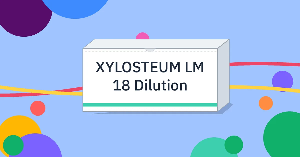 Symbolbild: Packung mit der Aufschrift XYLOSTEUM LM 18 Dilution (PZN 13284335) – Verfügbarkeit und Bezug in Apotheken in Frankfurt am Main