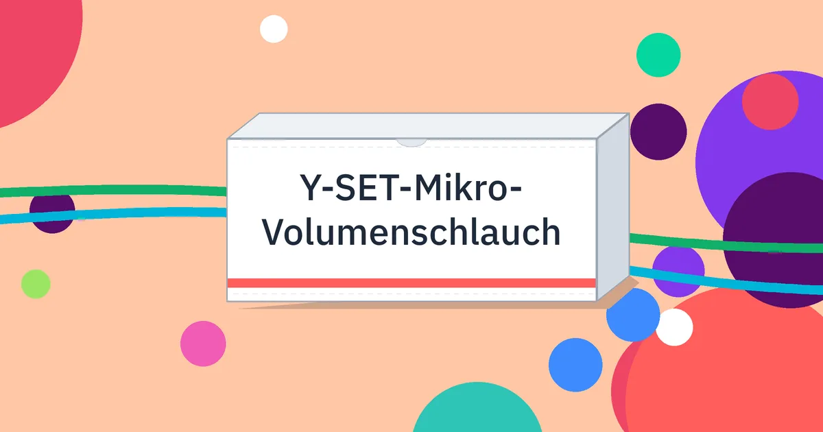 Symbolbild: Packung mit der Aufschrift Y-SET-Mikro-Volumenschlauch (PZN 13058691) – Verfügbarkeit und Bezug in Apotheken in Frankfurt am Main