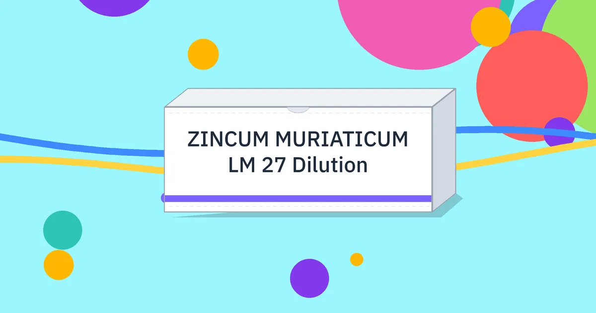 Symbolbild: Packung mit der Aufschrift ZINCUM MURIATICUM LM 27 Dilution (PZN 13295971) – Verfügbarkeit und Bezug in Apotheken in Frankfurt am Main