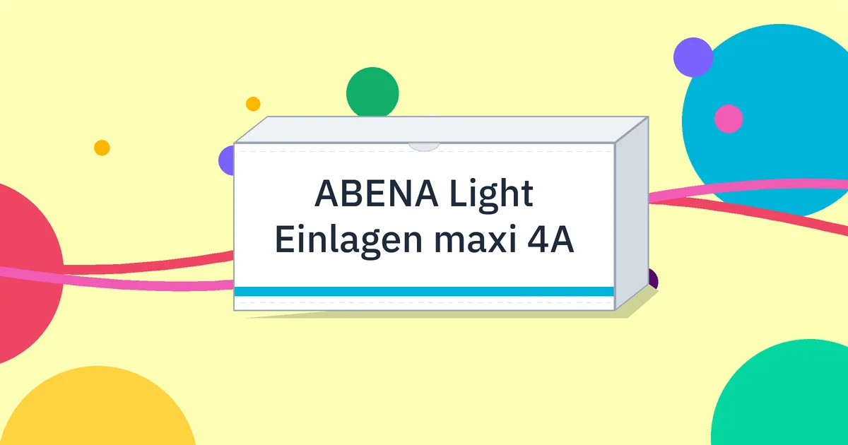 Symbolbild: Packung mit der Aufschrift ABENA Light Einlagen maxi 4A (PZN 13702560) – Verfügbarkeit und Bezug in Apotheken in Frankfurt am Main