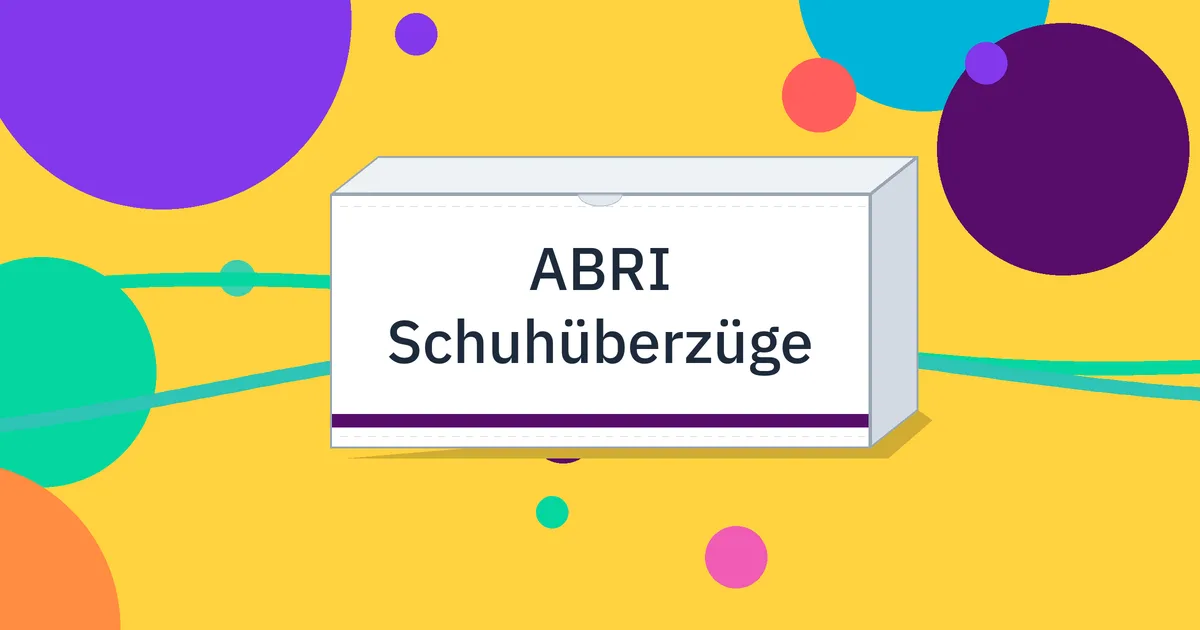 Symbolbild: Packung mit der Aufschrift ABRI Schuhüberzüge (PZN 00623853) – Verfügbarkeit und Bezug in Apotheken in Frankfurt am Main