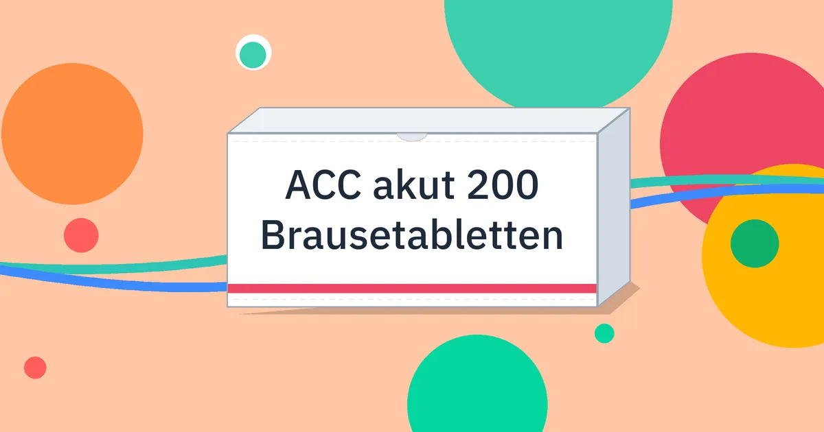 Symbolbild: Packung mit der Aufschrift ACC akut 200 Brausetabletten (PZN 06302311) – Verfügbarkeit und Bezug in Apotheken in Frankfurt am Main