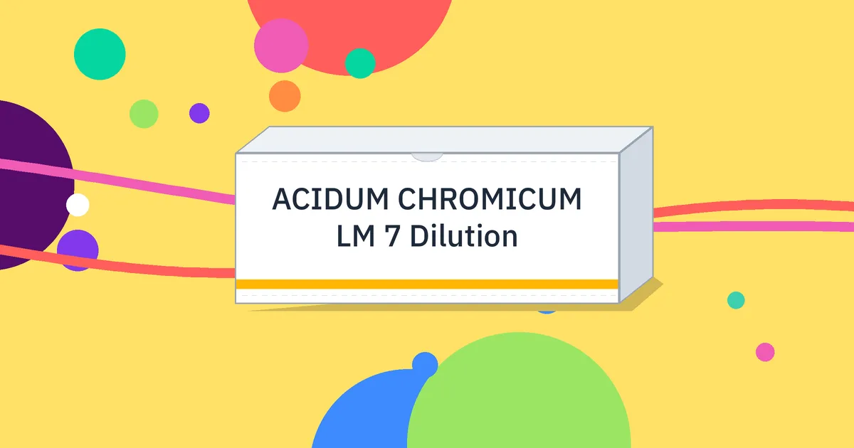 Symbolbild: Packung mit der Aufschrift ACIDUM CHROMICUM LM 7 Dilution (PZN 13272444) – Verfügbarkeit und Bezug in Apotheken in Frankfurt am Main