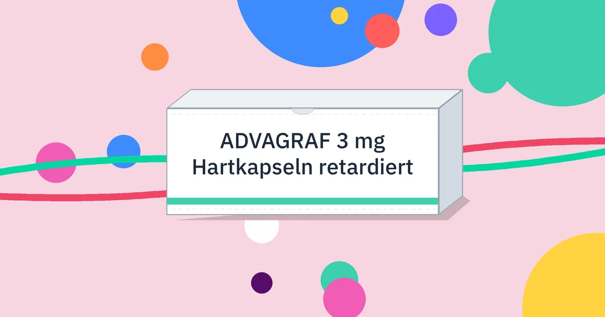 Symbolbild: Packung mit der Aufschrift ADVAGRAF 3 mg Hartkapseln retardiert (PZN 06575405) – Verfügbarkeit und Bezug in Apotheken in Frankfurt am Main
