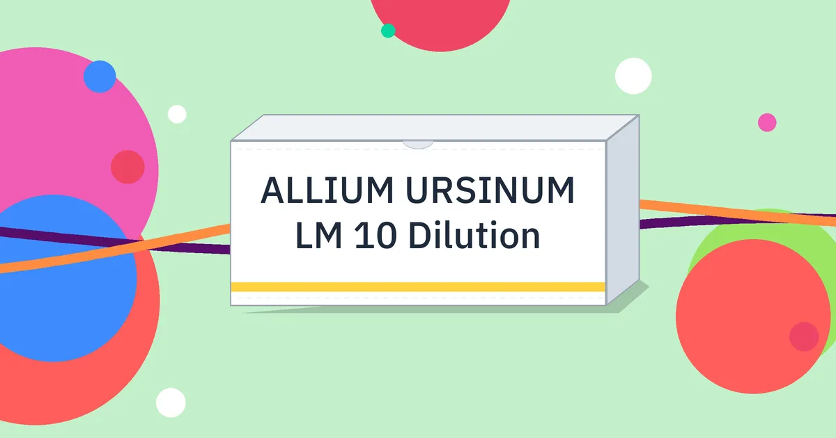 Symbolbild: Packung mit der Aufschrift ALLIUM URSINUM LM 10 Dilution (PZN 12757056) – Verfügbarkeit und Bezug in Apotheken in Frankfurt am Main
