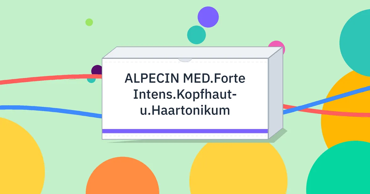 Symbolbild: Packung mit der Aufschrift ALPECIN MED.Forte Intens.Kopfhaut-u.Haartonikum (PZN 02927451) – Verfügbarkeit und Bezug in Apotheken in Frankfurt am Main