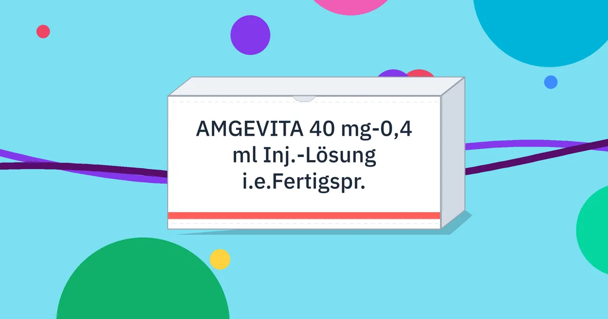Symbolbild: Packung mit der Aufschrift AMGEVITA 40 mg-0,4 ml Inj.-Lösung i.e.Fertigspr. (PZN 19683906) – Verfügbarkeit und Bezug in Apotheken in Frankfurt am Main