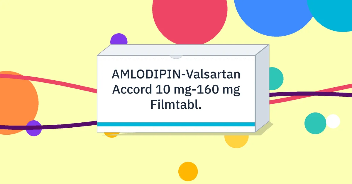 Symbolbild: Packung mit der Aufschrift AMLODIPIN-Valsartan Accord 10 mg-160 mg Filmtabl. (PZN 17844593) – Verfügbarkeit und Bezug in Apotheken in Frankfurt am Main