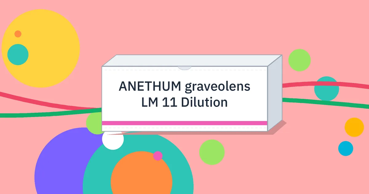 Symbolbild: Packung mit der Aufschrift ANETHUM graveolens LM 11 Dilution (PZN 16008096) – Verfügbarkeit und Bezug in Apotheken in Frankfurt am Main