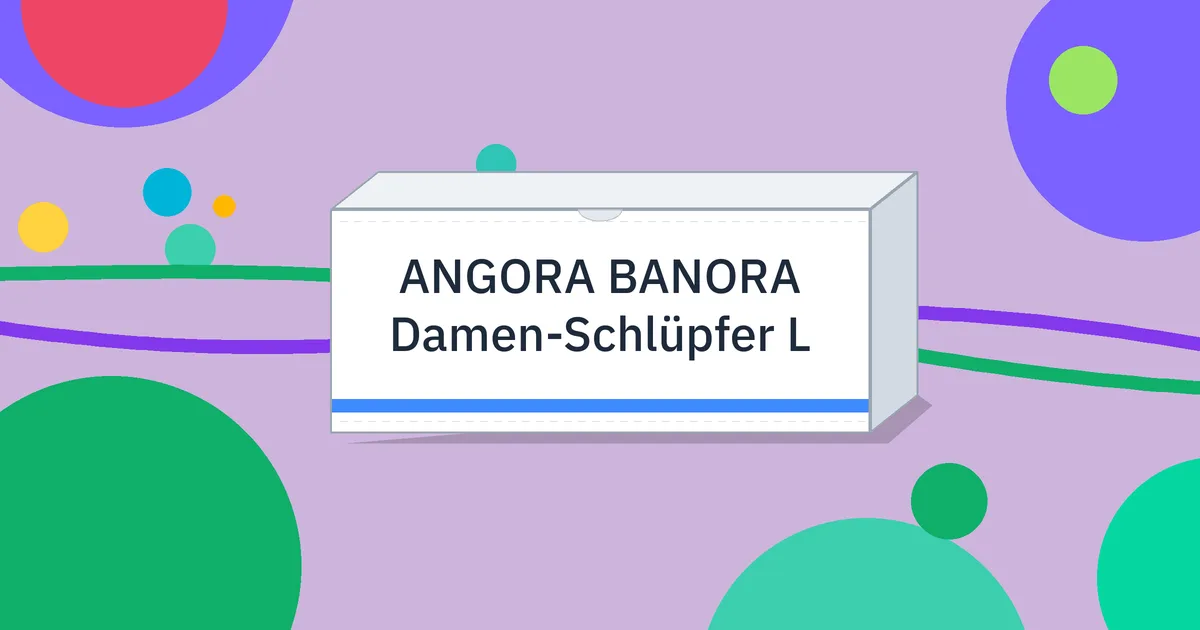 Symbolbild: Packung mit der Aufschrift ANGORA BANORA Damen-Schlüpfer L (PZN 04795255) – Verfügbarkeit und Bezug in Apotheken in Frankfurt am Main