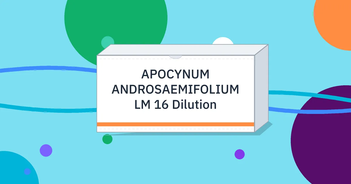 Symbolbild: Packung mit der Aufschrift APOCYNUM ANDROSAEMIFOLIUM LM 16 Dilution (PZN 13380317) – Verfügbarkeit und Bezug in Apotheken in Frankfurt am Main