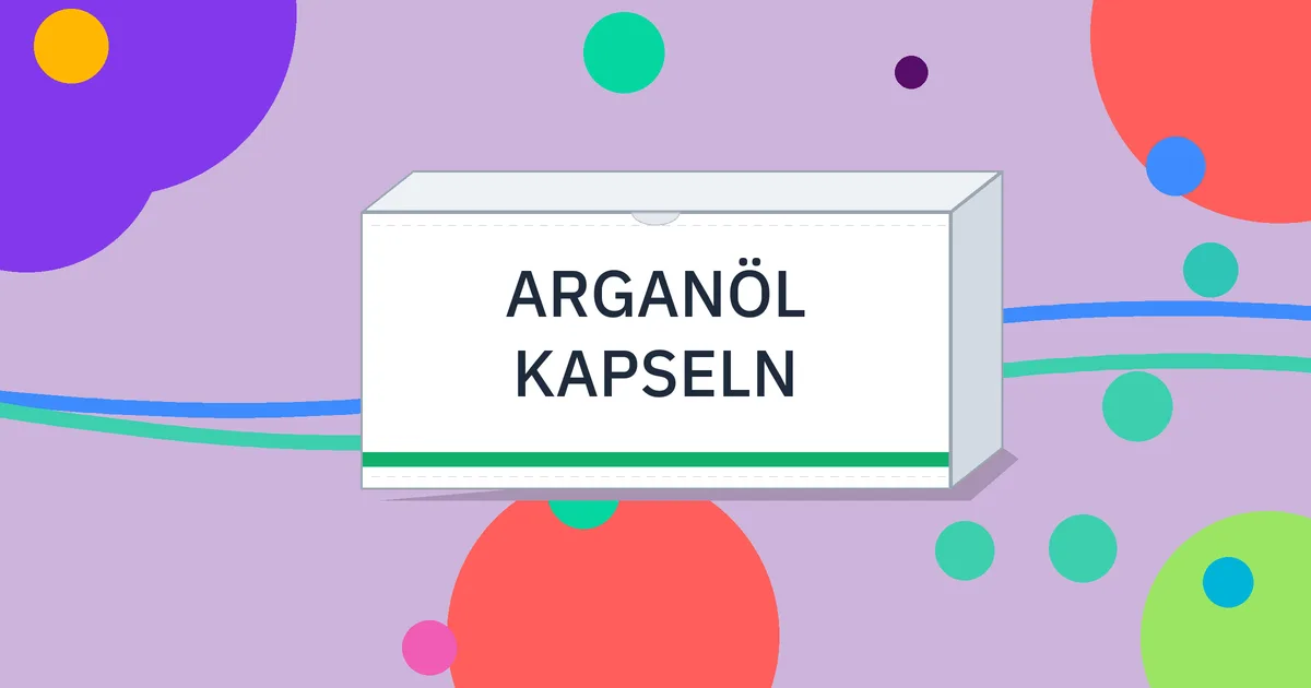 Symbolbild: Packung mit der Aufschrift ARGANÖL KAPSELN (PZN 09094847) – Verfügbarkeit und Bezug in Apotheken in Frankfurt am Main