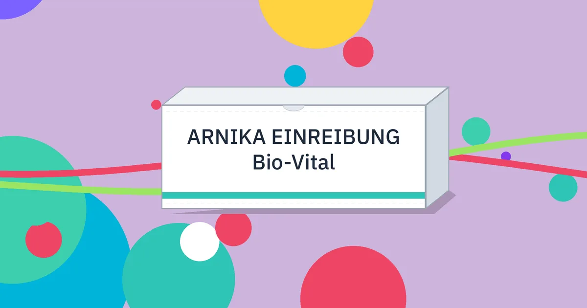 Symbolbild: Packung mit der Aufschrift ARNIKA EINREIBUNG Bio-Vital (PZN 15421948) – Verfügbarkeit und Bezug in Apotheken in Frankfurt am Main