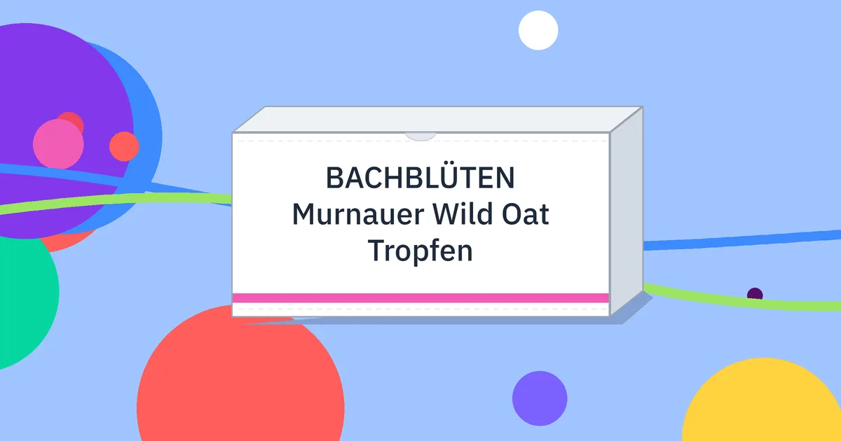 Symbolbild: Packung mit der Aufschrift BACHBLÜTEN Murnauer Wild Oat Tropfen (PZN 07752571) – Verfügbarkeit und Bezug in Apotheken in Frankfurt am Main
