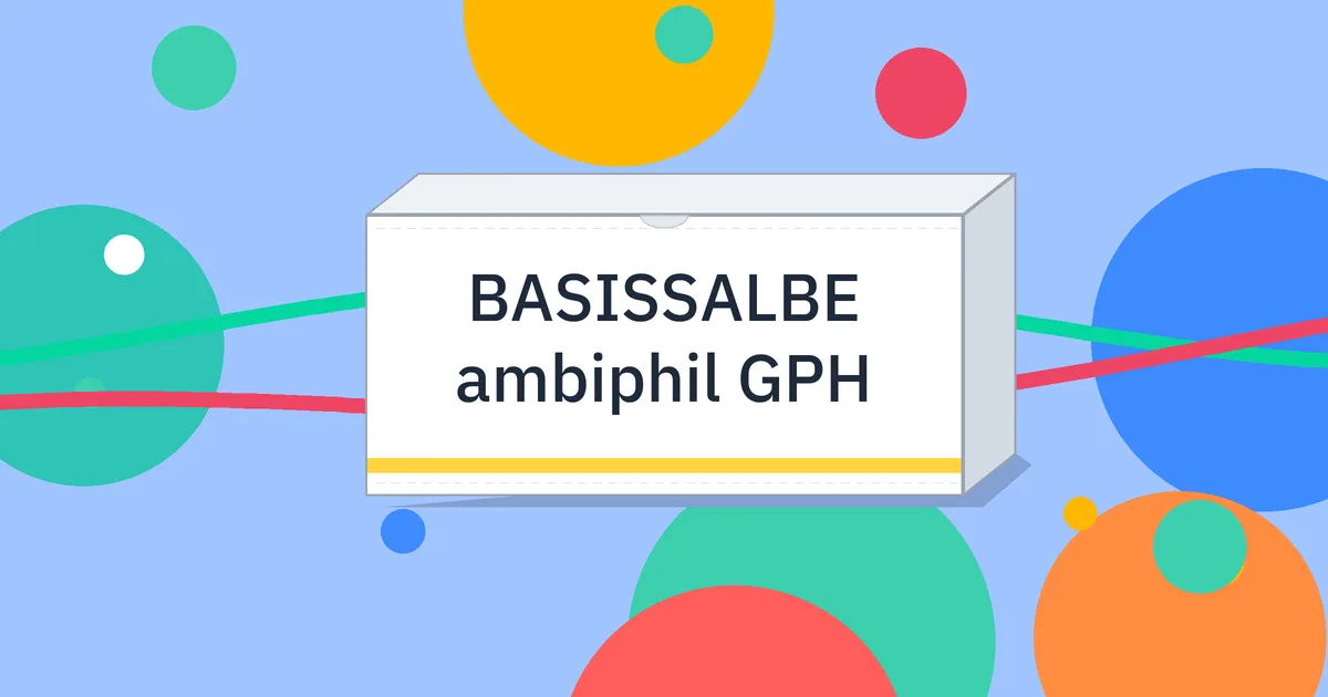 Symbolbild: Packung mit der Aufschrift BASISSALBE ambiphil GPH (PZN 17854433) – Verfügbarkeit und Bezug in Apotheken in Frankfurt am Main