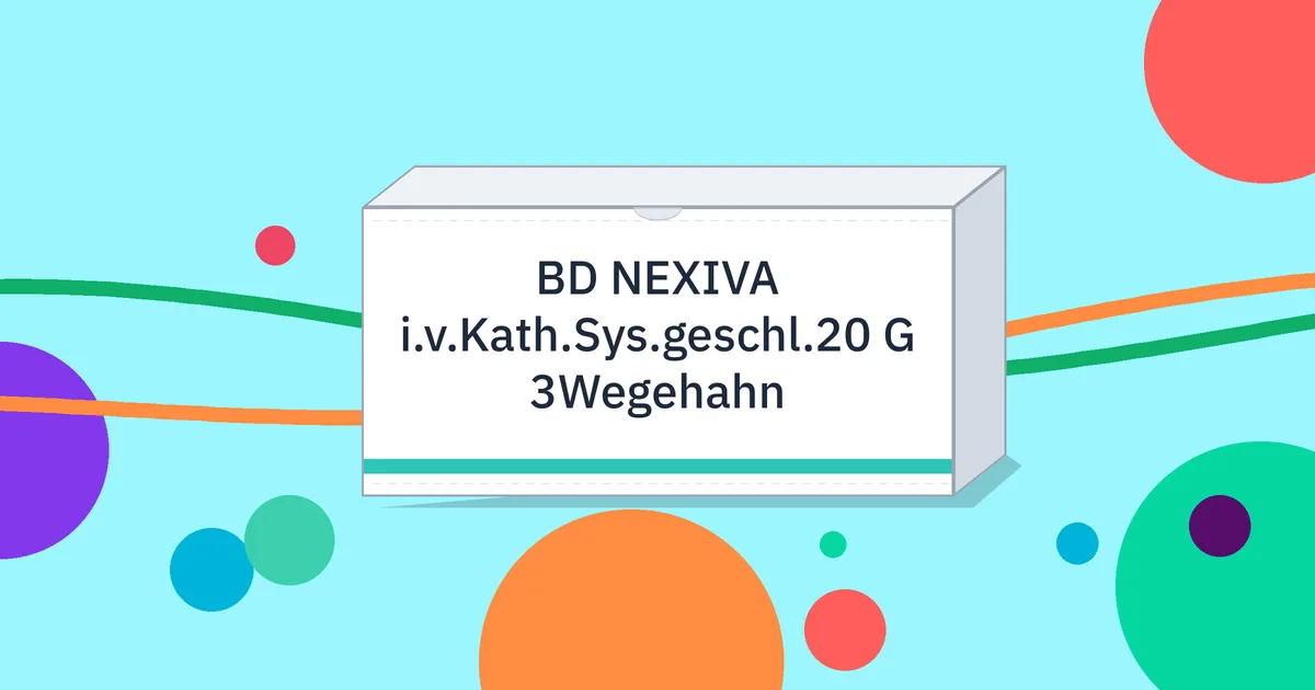 Symbolbild: Packung mit der Aufschrift BD NEXIVA i.v.Kath.Sys.geschl.20 G 3Wegehahn (PZN 08404487) – Verfügbarkeit und Bezug in Apotheken in Frankfurt am Main