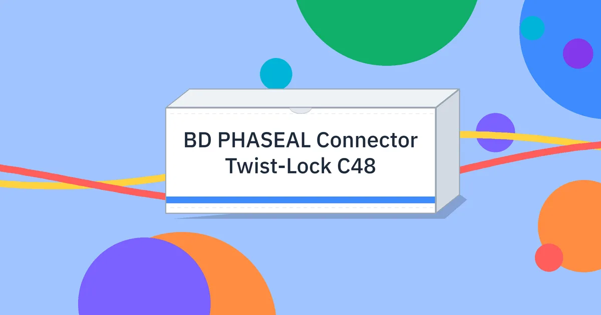 Symbolbild: Packung mit der Aufschrift BD PHASEAL Connector Twist-Lock C48 (PZN 07013046) – Verfügbarkeit und Bezug in Apotheken in Frankfurt am Main