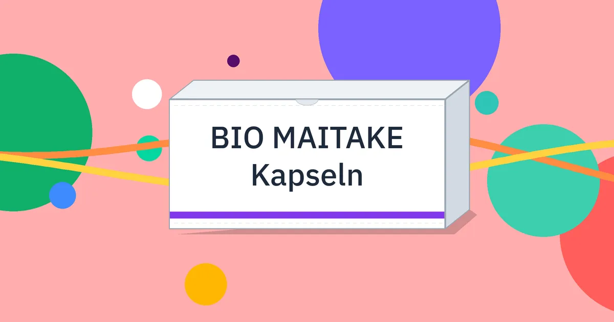 Symbolbild: Packung mit der Aufschrift BIO MAITAKE Kapseln (PZN 10789980) – Verfügbarkeit und Bezug in Apotheken in Frankfurt am Main